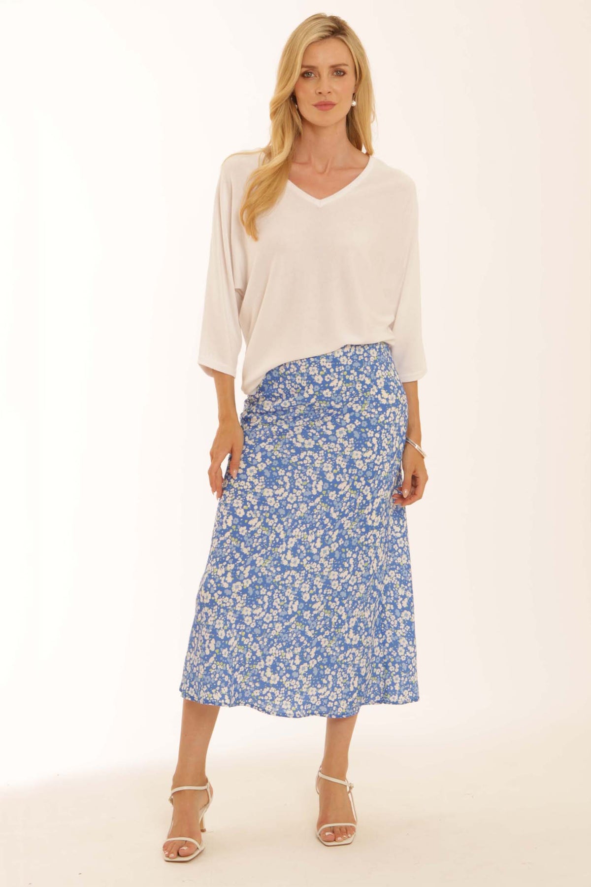 Pomodoro Clothing Ditsy Skirt 52601